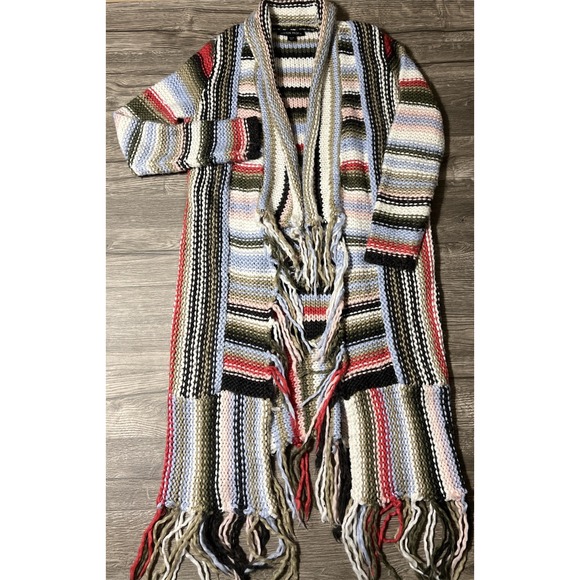 Boston Proper | Sweaters | Boston Proper Multicolor Striped Cardigan ...